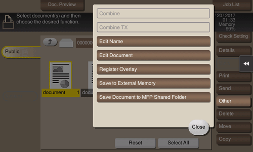 Descriptions of Functions / Utility Keys