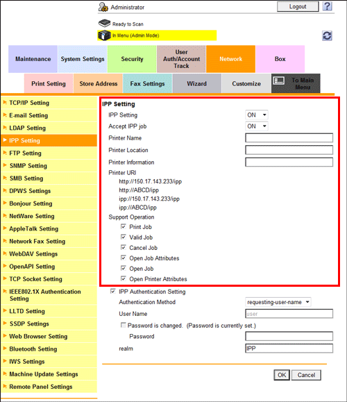 Web Management Tool