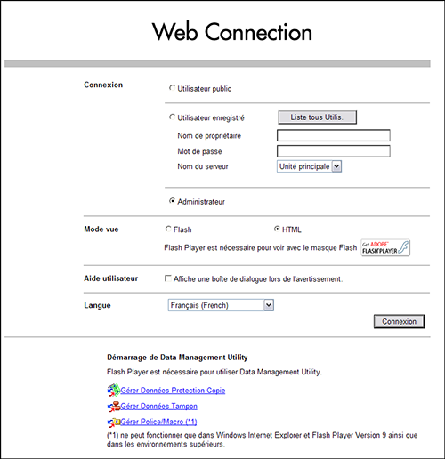 Web Management Tool