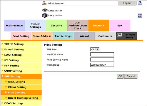 Configuring the SMB Printing Environment