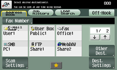 Specifying a Destination