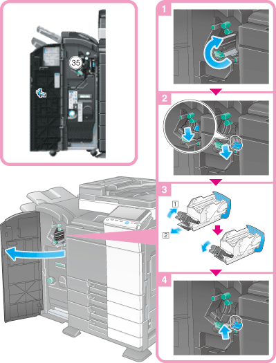 Staple Jam in Finisher FS-534